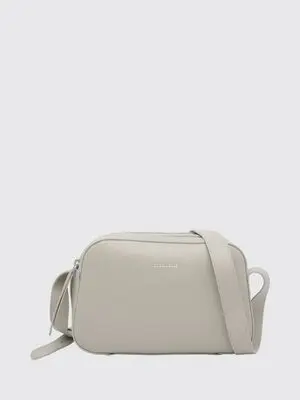 COCCINELLE Grained Leather Crossbody Bag - Grey 1