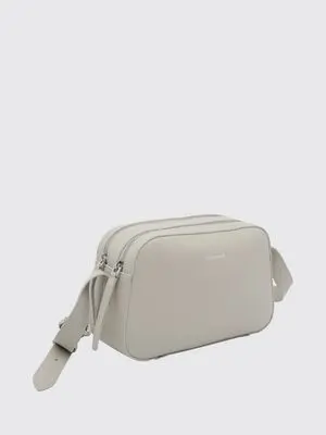COCCINELLE Grained Leather Crossbody Bag - Grey 1