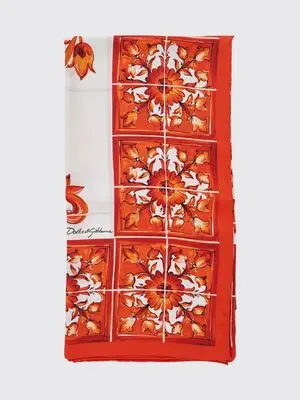 Dolce & Gabbana Majolica Print Pure Silk Square Scarf - Multicolor