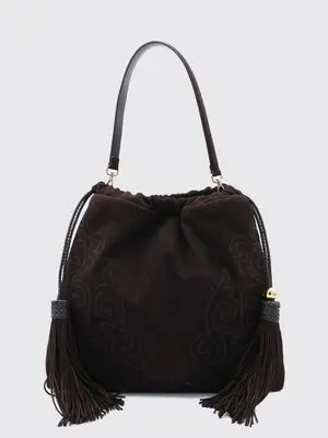 Etro Suede Shoulder Bag - Brown