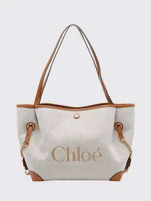 Chloé Canvas Shoulder Bag - Brown
