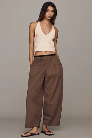 Anthropologie Barrel Trouser Pants - Brown