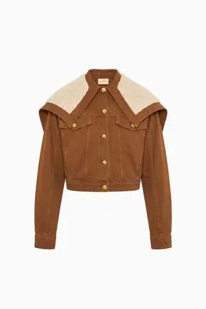 Ulla Johnson The Sybil Denim Jacket - Umber