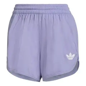 Adidas Originals Shorts Embroidery Shorts Purple - Lavender