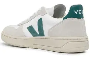 VEJA V-10 B-mesh Lace-up Sneakers 'white Beige Green - White/beige/green