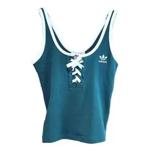 Adidas Laced Tank Top Asia Sizing - Teal