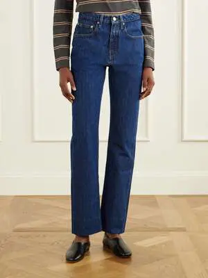 JIL SANDER Mid-rise Straight-leg Jeans - Blue