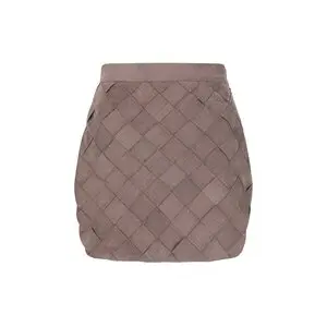ÚCHÈ Braided Suede Skirt