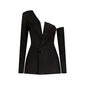 ÚCHÈ Asymmetrical Blazer Jacket