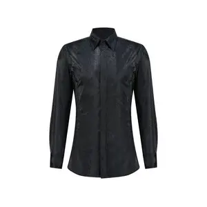 ÚCHÈ Snake Skin Collared Shirt