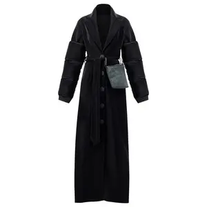 ÚCHÈ Crocodile Trench Coat