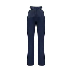 ÚCHÈ Denim Cut Out Pants