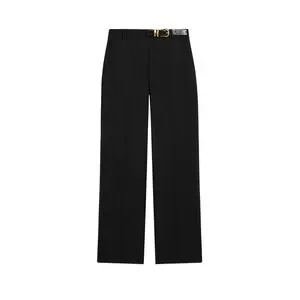 NOCTURNE Belted Straight-leg Trousers