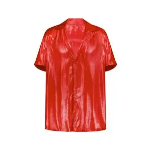 ÚCHÈ Satin Short Sleeve Shirt