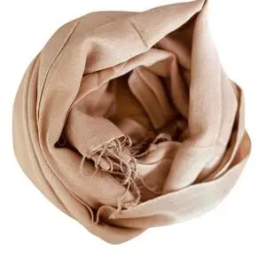 HERITAGEMODA Neutrals Handwoven Warm Sand Cashmere Silk Scarf - Beige