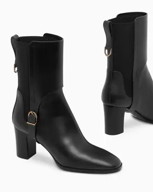 Giorgio Armani Boot With Rubber Details And Leather Sole