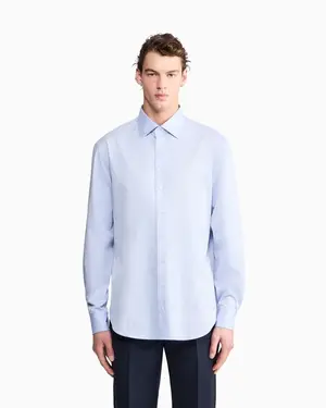 Giorgio Armani Regular-fit Shirt In Cotton Twill