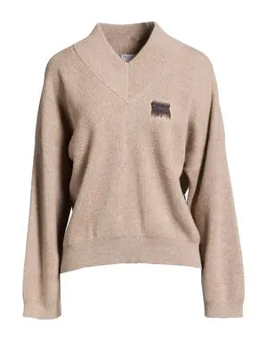 Brunello Cucinelli Sweater Size Cashmere, Brass, Leather