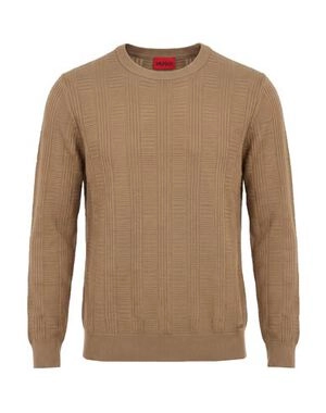 Hugo Sweater Sand Size Cotton - Beige