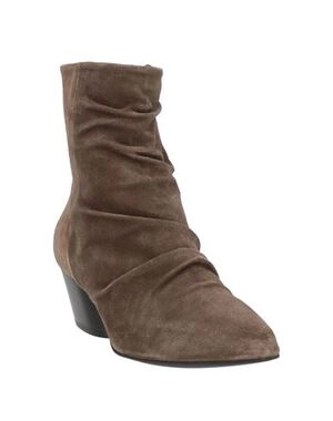 HALMANERA Ankle Boots Taupe Size Leather