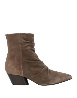 HALMANERA Ankle Boots Taupe Size Leather