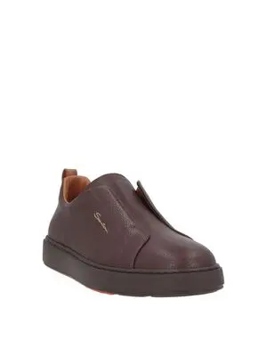 Santoni Sneakers Chocolate Size Leather