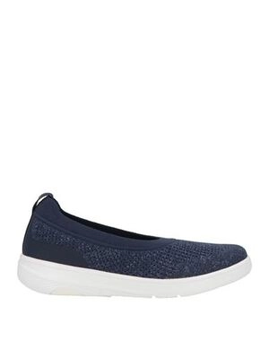 Fitflop Ballet Flats Midnight Size Textile Fibers - Blue