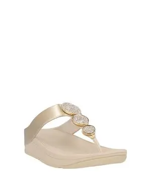 Fitflop Thong Sandal Platinum Size Synthetic Material