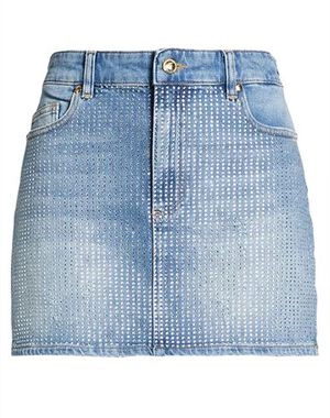 Just Cavalli Denim Skirt Size Cotton, Elastane - Blue