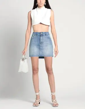 Just Cavalli Denim Skirt Size Cotton, Elastane