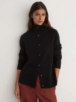 REISS Charly Cardigan - Black