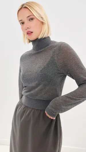 LE BOP Palmer Turtleneck Pullover - Thunderstom Grey
