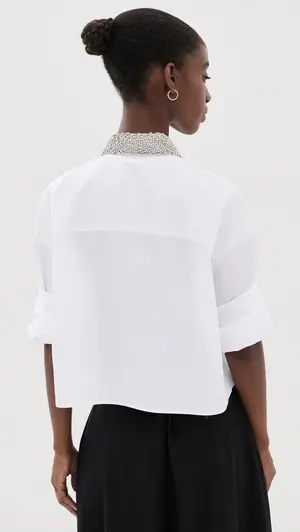 TWP Next Ex Crystal Collar Button Down Shirt