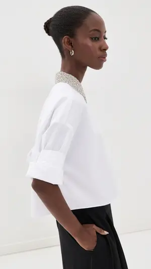 TWP Next Ex Crystal Collar Button Down Shirt
