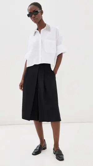 TWP Next Ex Crystal Collar Button Down Shirt