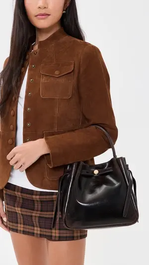 Tory Burch Romy Distressed Bucket Bag