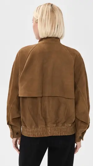 AGOLDE Blair Goatskin Suede Jacket
