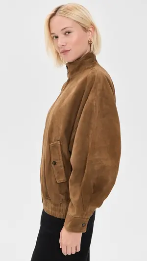 AGOLDE Blair Goatskin Suede Jacket