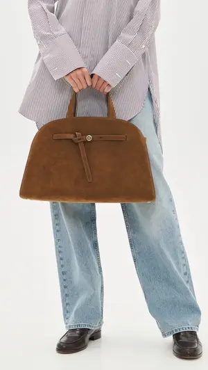 Tory Burch Romy Suede Bauletto Bag