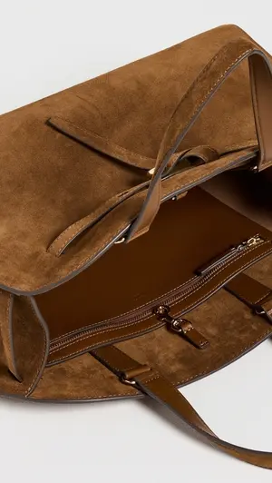 Tory Burch Romy Suede Bauletto Bag