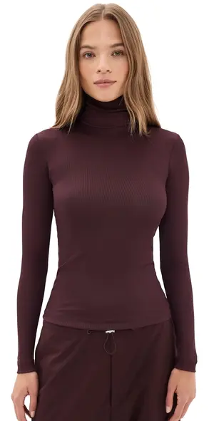AGOLDE Caryle Turtleneck Top - Corinth
