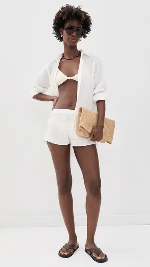 Hunza G Resort Coverup Shorts