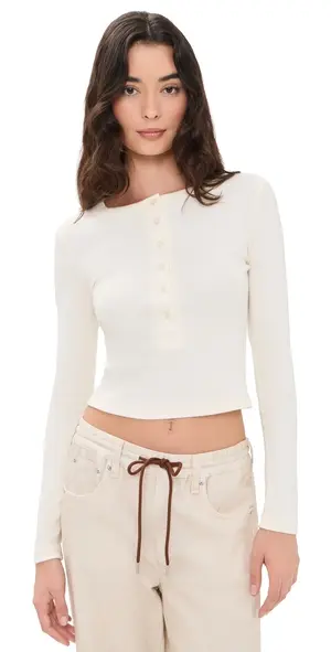 Z Supply All In Henley Top - Sandstone