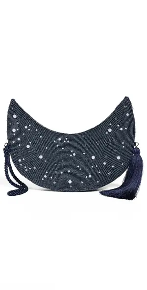 SIMONMILLER Beaded Crescent Wristlet - Navy