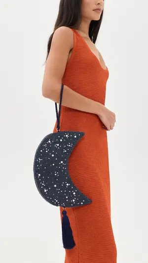 SIMONMILLER Beaded Crescent Wristlet