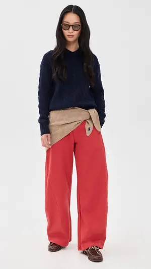 Polo Ralph Lauren Cable Triangle Scarf - Camel