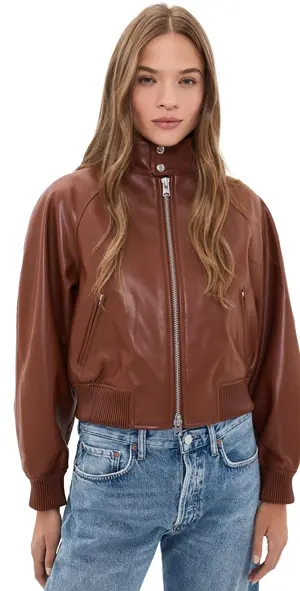AGOLDE Nova Bomber Jacket - Palisander