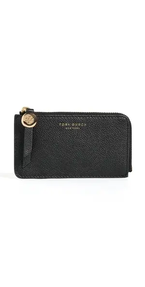 Tory Burch Romy Zip Card Case - Black