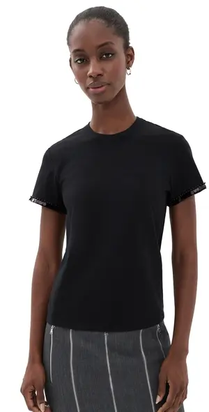 3.1 Phillip Lim Embellished T-shirt - Black