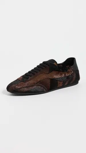 Simkhai Georgie Elasticized Fur Sneakers